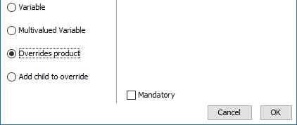 Overrides Product - Map Inbound