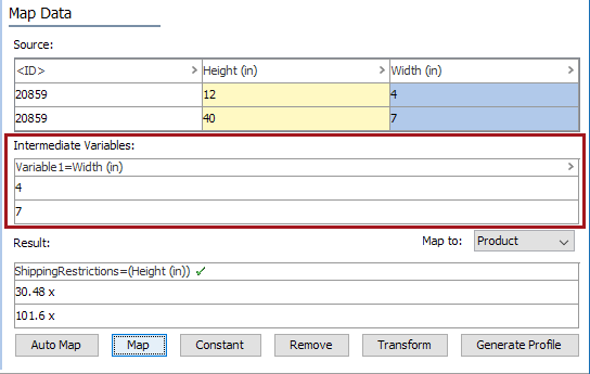Concatenate Data Using Variables Example