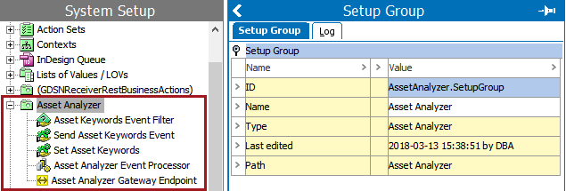 Configuring Asset Analyzer - Setup Group Items and Business Rules