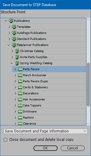 Saving Mounted Planned Pages to STEP