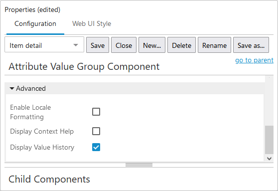 Attribute Value History