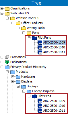 Product to Classification Link Types