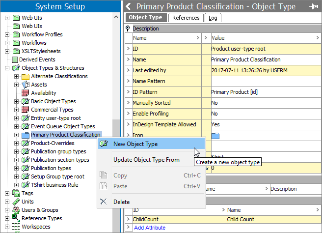 Creating an Object Type