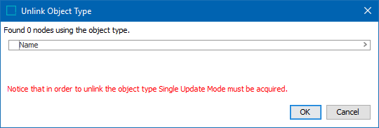 Unlinking Object Types