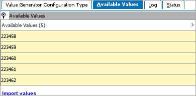 List Value Generator