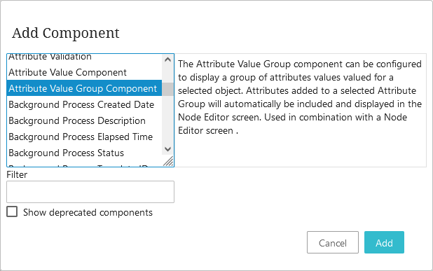 Attribute Value Group Component