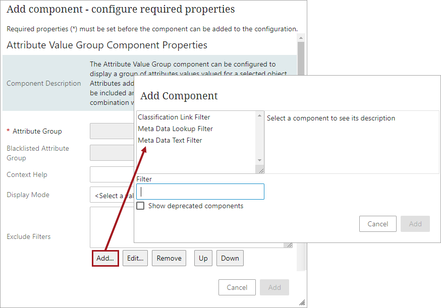 Attribute Value Group Component
