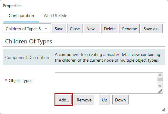 Children of Types Screen