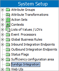 Initial Setup for Syndigo Integration