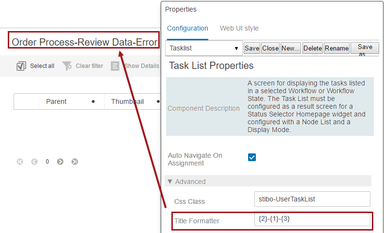 Status Flags in Web UI