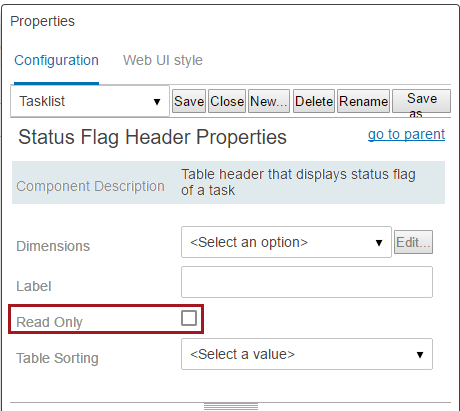 Status Flags in Web UI