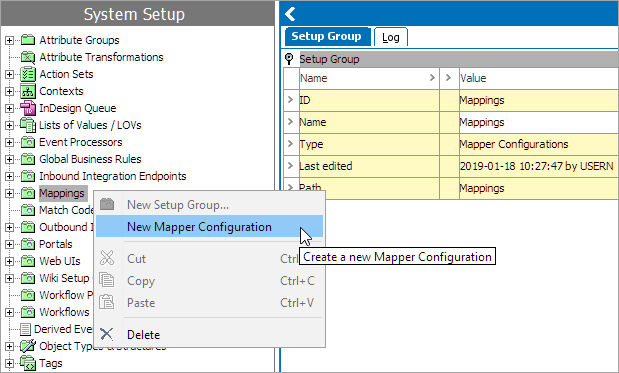 Configuring Mapper Configuration Setup Entity