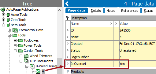 Viewing Markers and Overset Text