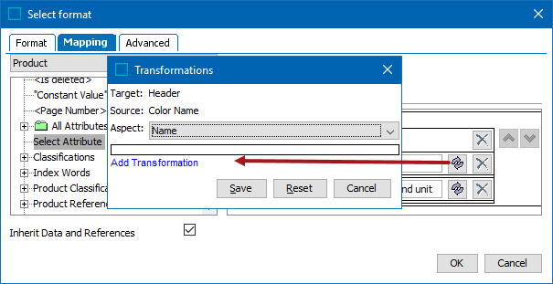 Outbound Map Data - Transform