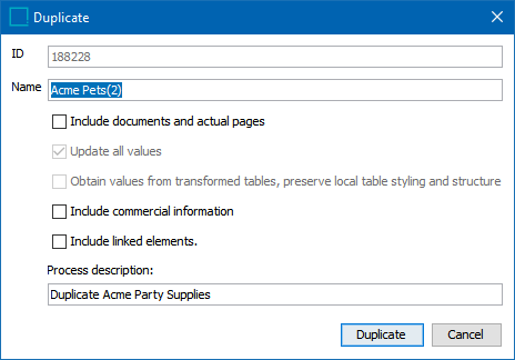 Duplicating a Publication