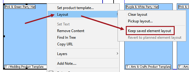Reusing Saved Layouts