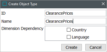 Creating an Object Type