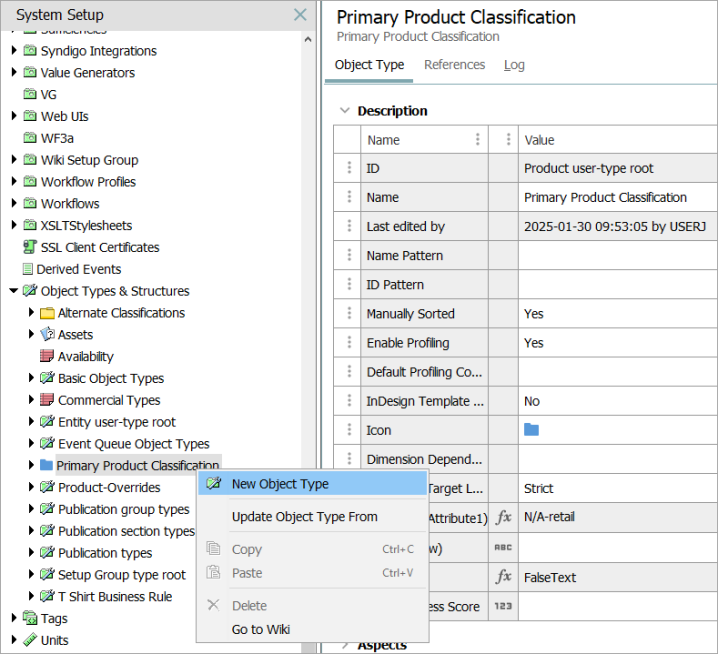 Creating an Object Type