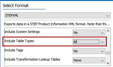 Exporting Table Types