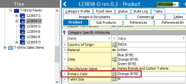 Attribute Value Group Component