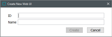 Creating a New Web UI