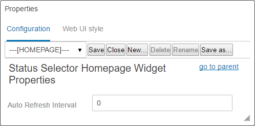 Adding Widgets to a Homepage