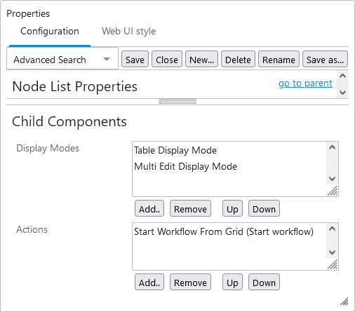 Node List Component