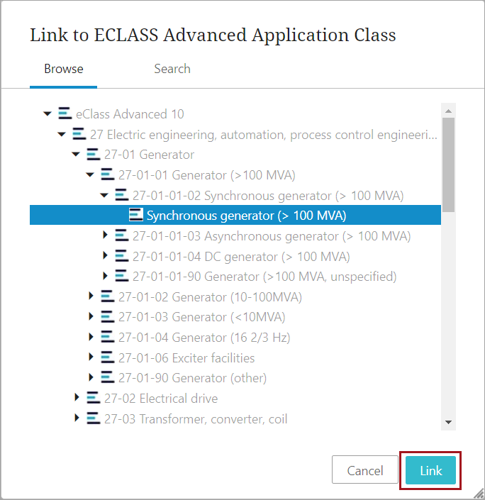 ECLASS Advanced Editor Screen