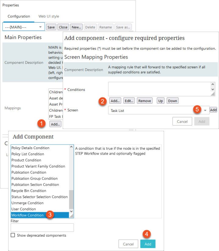 Mapping Workflow States in Web UI