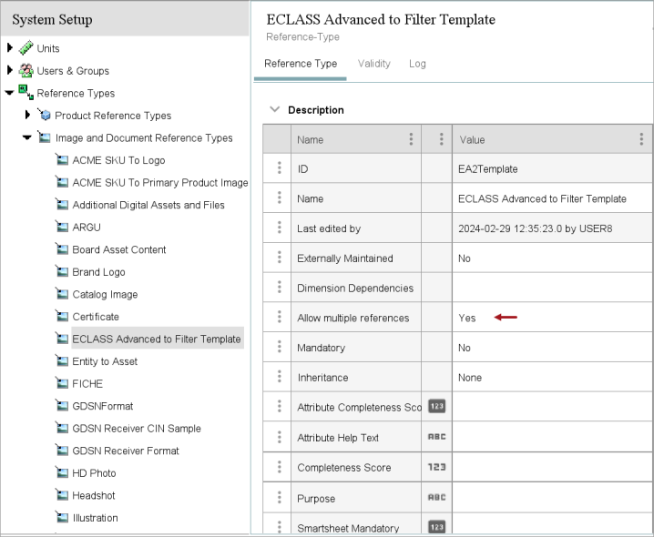 Initial Setup for ECLASS Advanced Editor Filtering