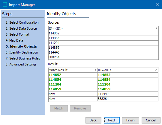 Import Manager - Identify Objects
