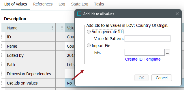 Adding IDs to Existing Values in LOV