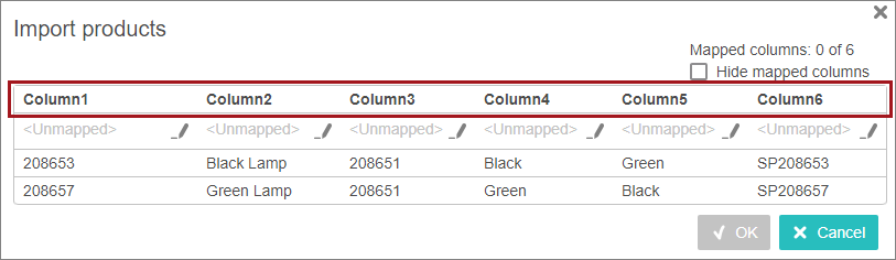 Import Preview and Mapping