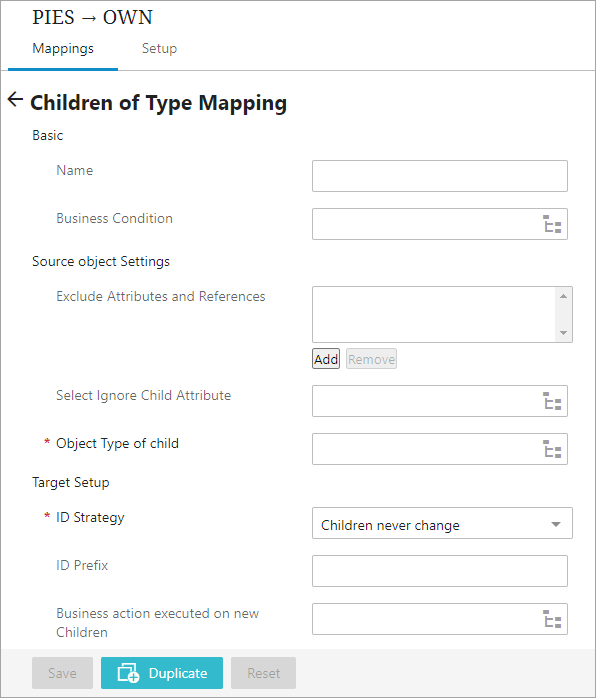 Children of Type Mapping Plugin