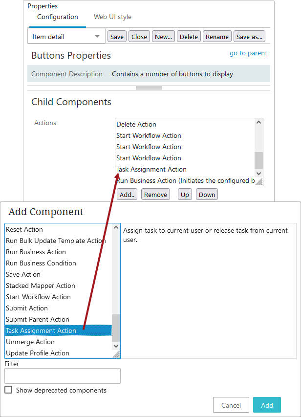 Assigning Workflow Tasks in Web UI