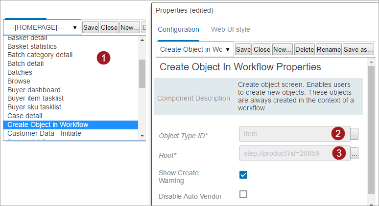 Create Object in Workflow Screen