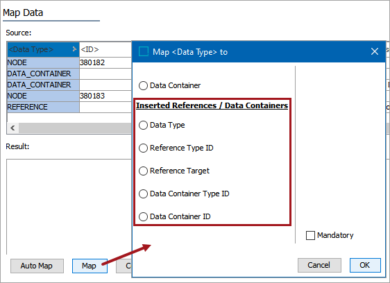 Data Type - Map Inbound