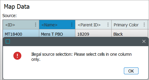 Inbound Map Data Map