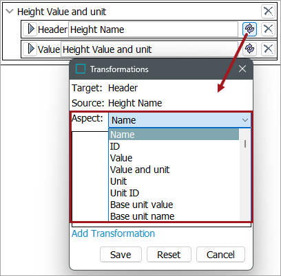 Aspect - Transform Outbound