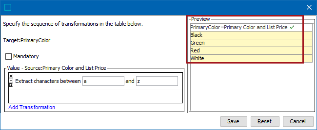 Extract Characters Between and Extract Characters After Example