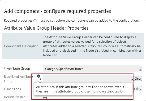 Handling Duplicated Attributes in Web UI