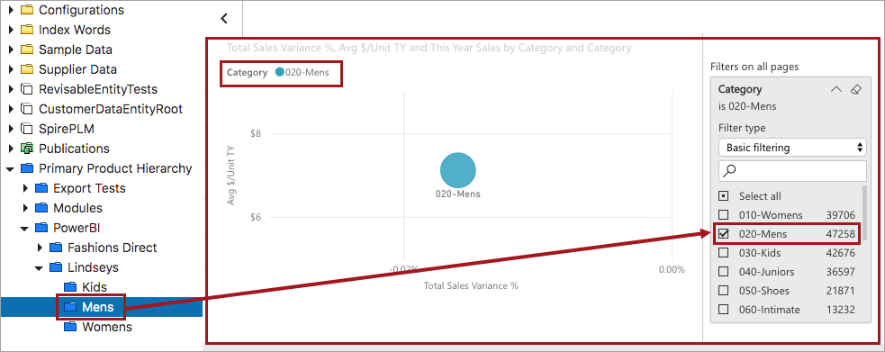 Example Power BI Report Filters