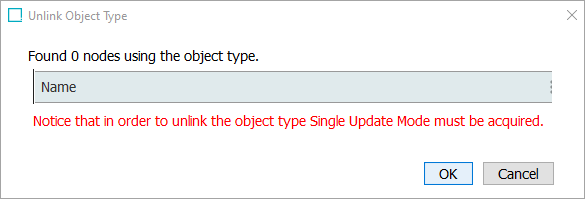 Unlinking Object Types