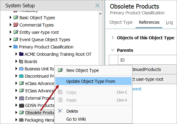 Updating Object Types from Another Object Type