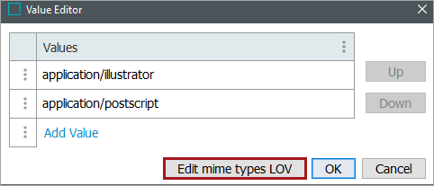 Setting MIME Types for Object Types