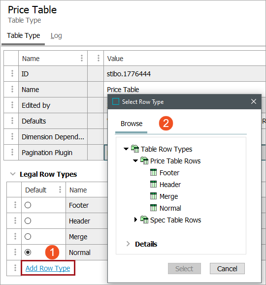 Creating Table Types