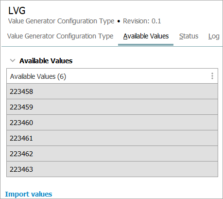 List Value Generator