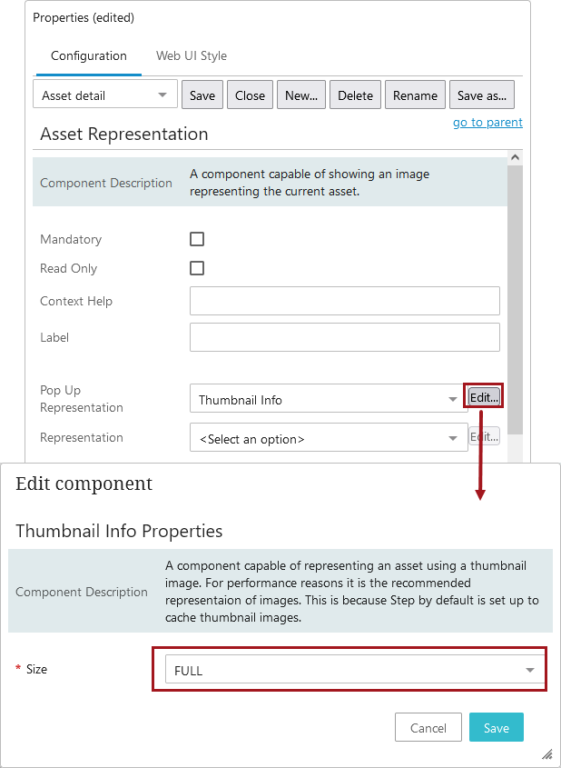 Asset Previews in Web UI