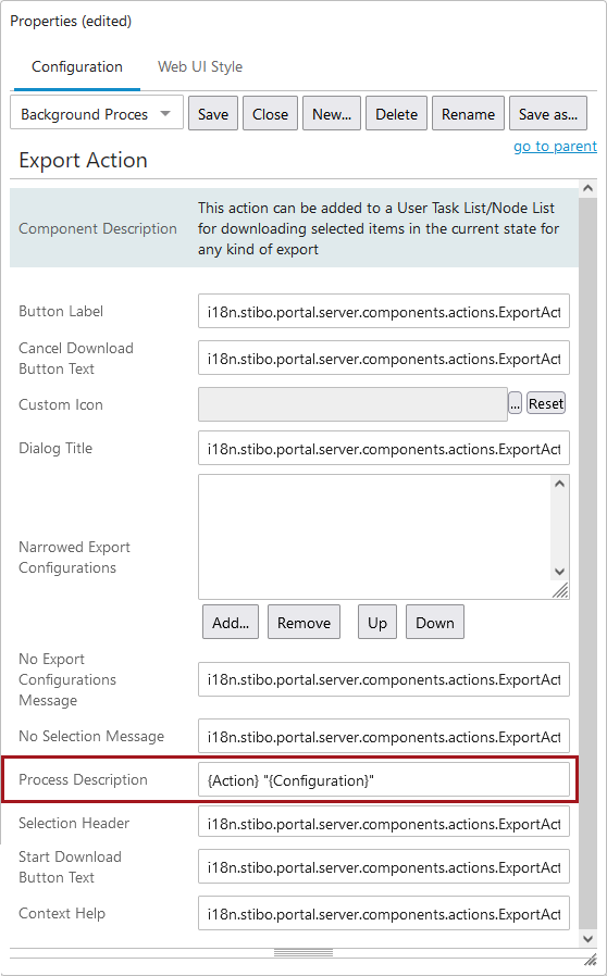 Background Process List Screen