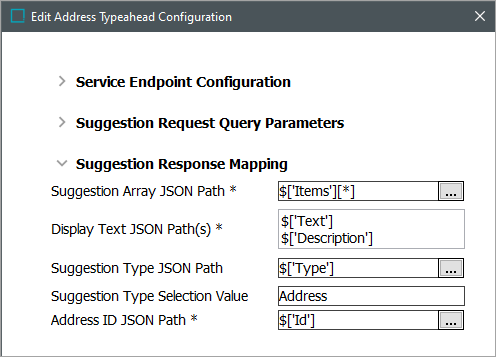 Understanding JSON Paths in Address Typeahead